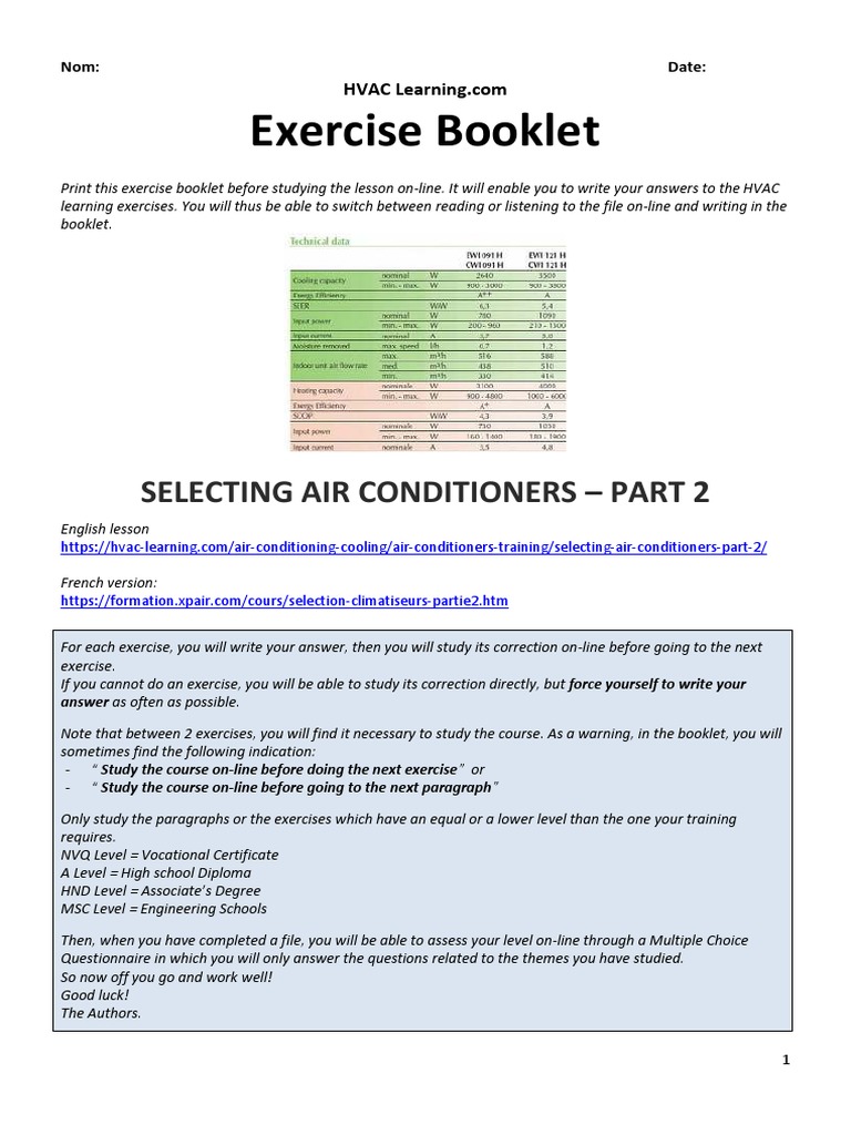HVAC Air Conditioner Training Guide | PDF | Air Conditioning | Building ...