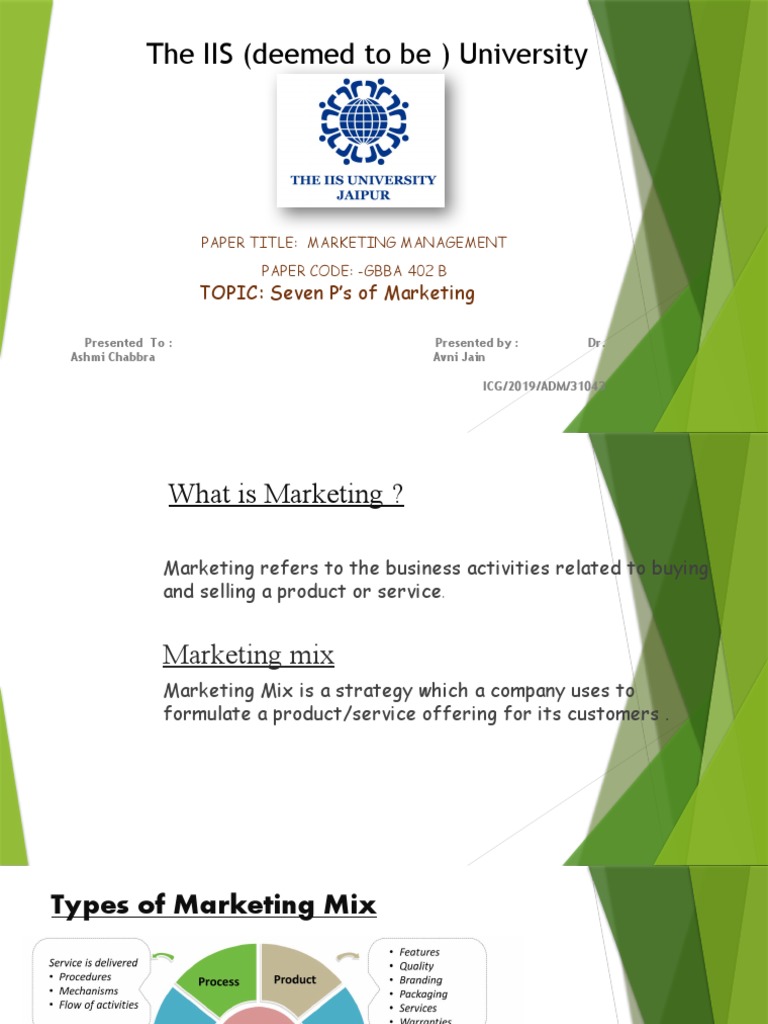 Avni Jain 7ps Marketing Sem4 | PDF | Clothing | Fashion Avni Jain 7ps Marketing Sem4 | PDF | Clothing | Fashion