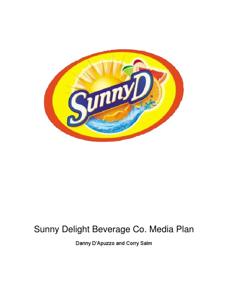 Sunny Delight Co. Media Plan | Advertising | Juice
