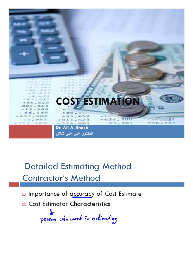 L4-Detailed Cost Estimation | Download Free PDF | Business