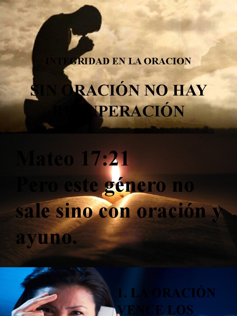 Sin Oración No Hay Recuperación | PDF | Oración | Libro de trabajo