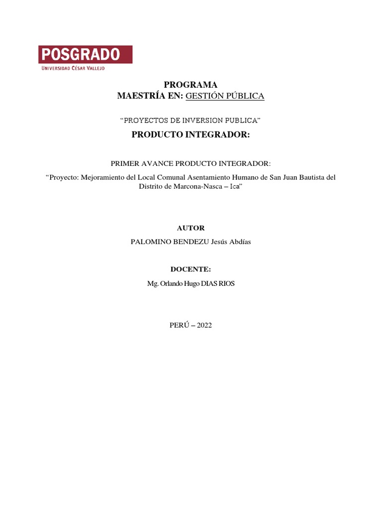 Primer Trabajo Integrador 1 | PDF