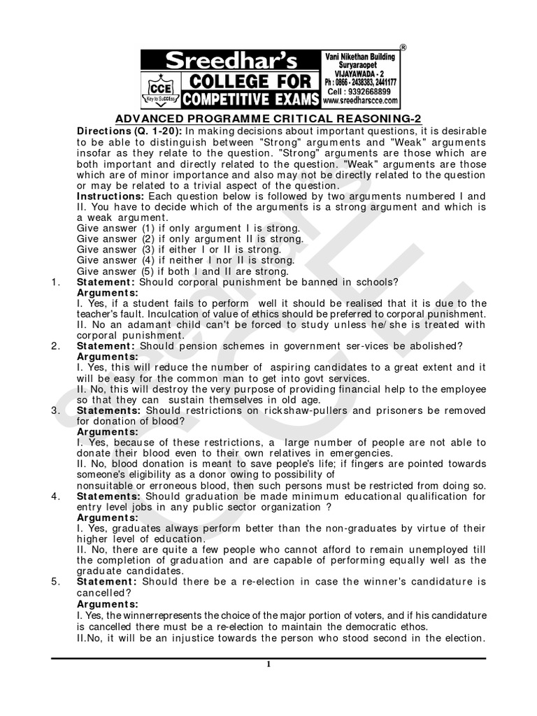 Advanced Program-Reasoning - Critical Reasoning Day-16 | Descargar ... Advanced Program-Reasoning - Critical Reasoning Day-16 | Descargar ...