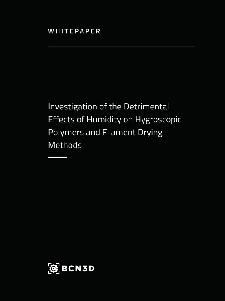 BCN3D White Paper Smart Cabinet | PDF | Humidity | Adsorption