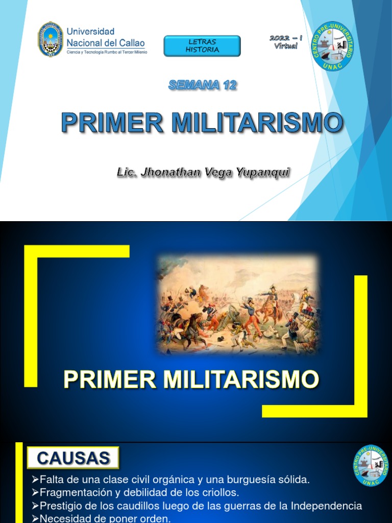 Semana 12 Primer Militarismo | PDF