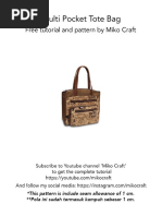 Alecia Tote Bag - Free Pattern and Tutorial by Miko Craft | PDF