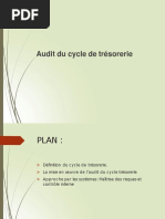 Audit Du Cycle Trésorerie CESAG | PDF | Audit | Contrôle interne
