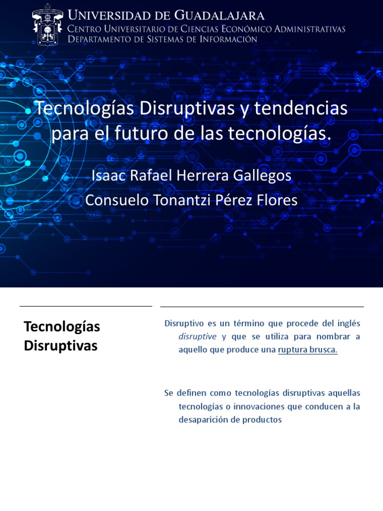 Tecnologías Disruptivas y Tendencias | PDF