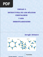Los Tipos de Defectos Estructurales Presentes en Los Materiales | PDF ...