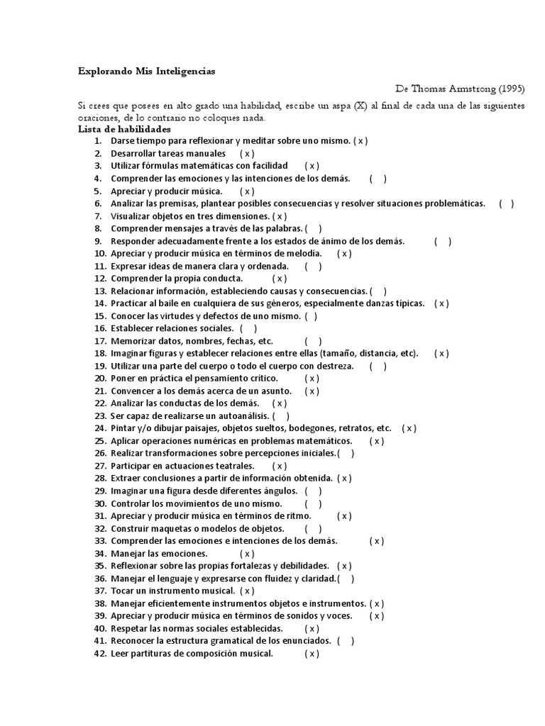 Explorando Mis Inteligencias | PDF | Bailes | Ciencia cognitiva