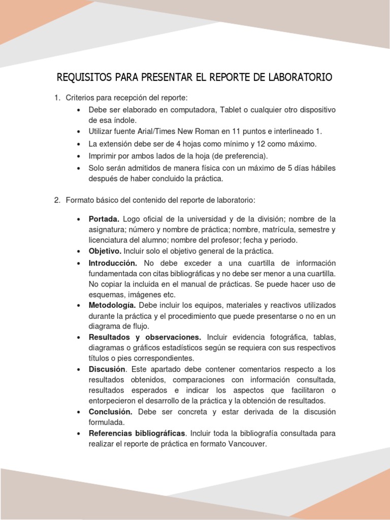 Reporte de Practica de Laboratorio | PDF