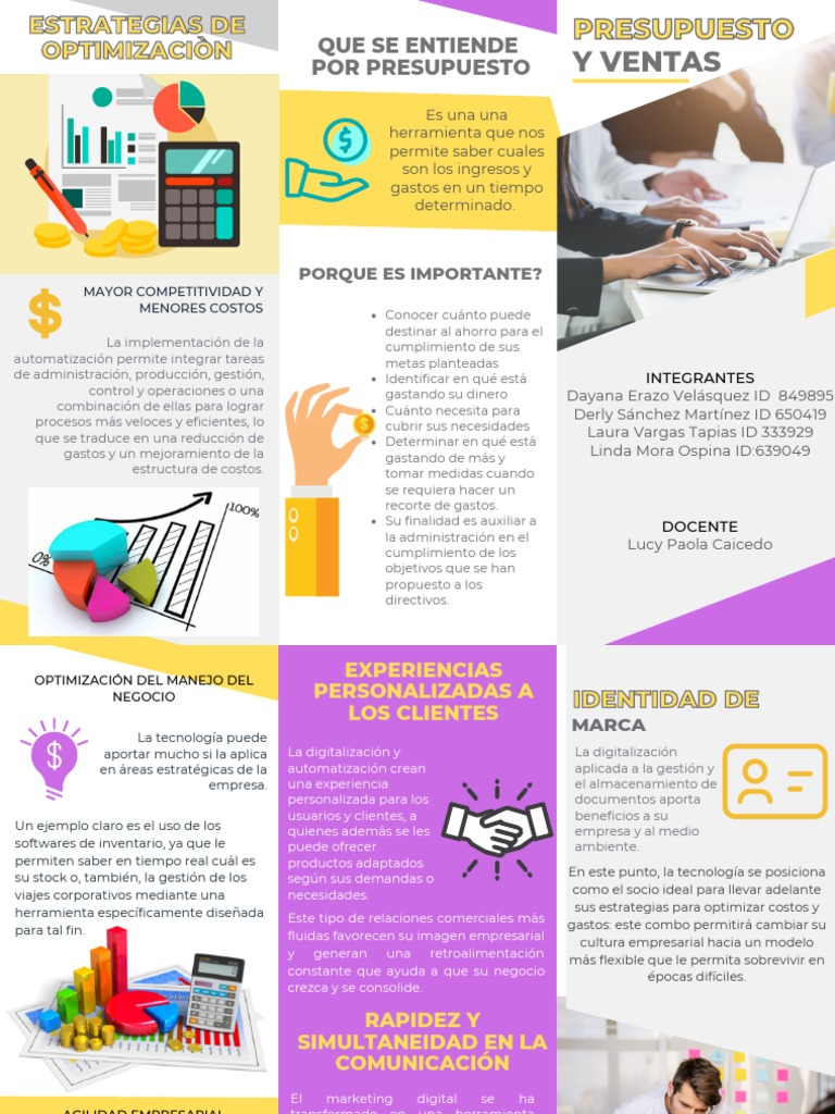 Folleto Brochure de Servicios Empresa Profesional Amarillo | PDF ...