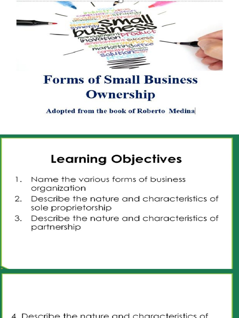 Entrep Forms of Business Ownership | PDF