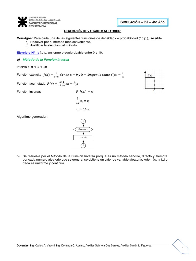Ejercicios Resueltos | PDF | Función (Matemáticas) | Variable aleatoria