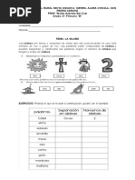 Examen de sílabas para primaria | PDF