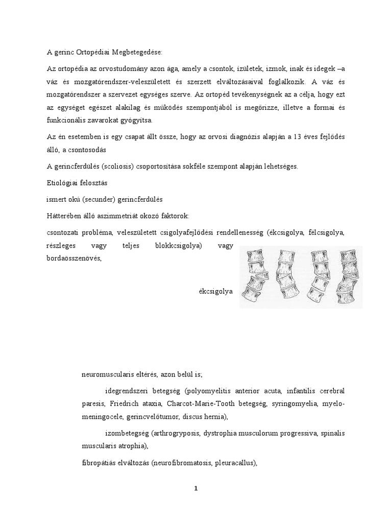 A Gerincferdülés | PDF