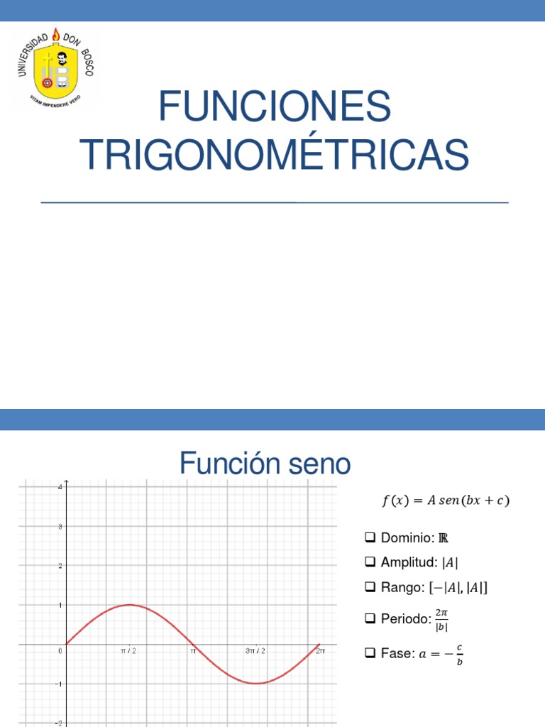 Funciones Trigonométricas | PDF | Funciones trigonométricas | Álgebra ...