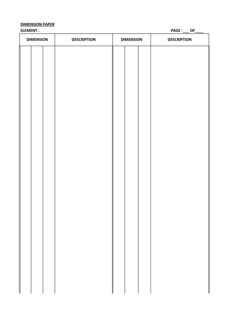 Dimension Paper | PDF