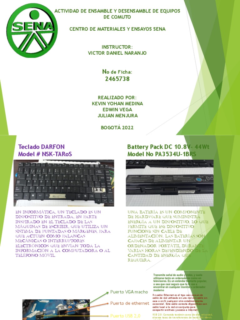 Partes de Una Laptop | PDF