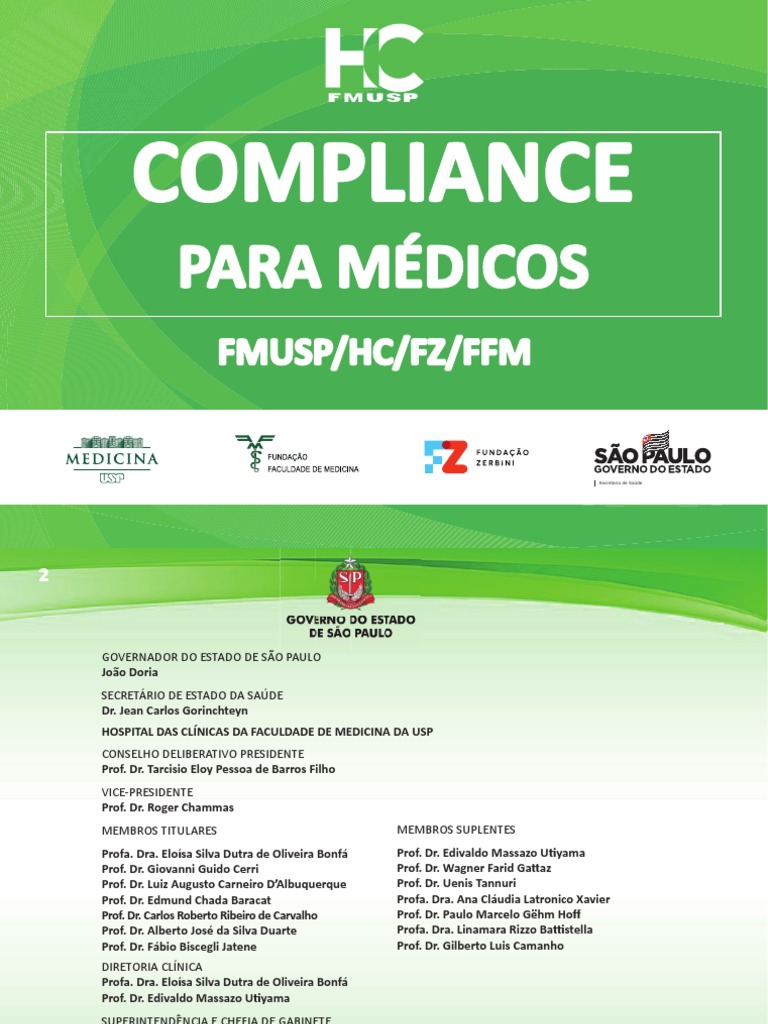 Layout Cartilha Compliance Medicos - 2021 | PDF | Prontuário eletrônico ...