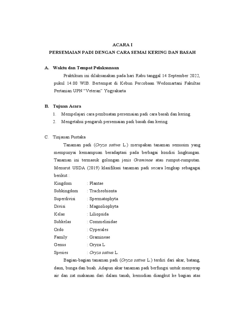 Acara I TBTP Tipus-1 | PDF