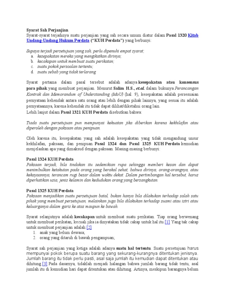 Syarat Sah | PDF