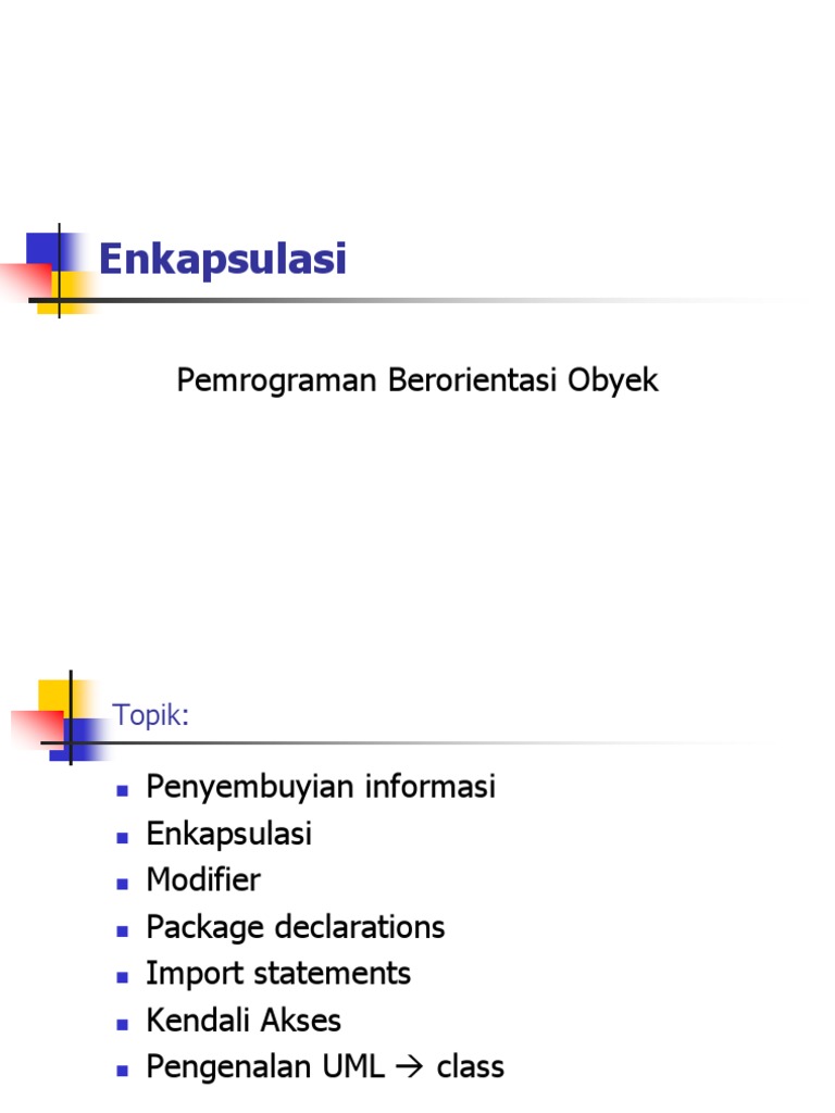 Enkapsulasi | PDF