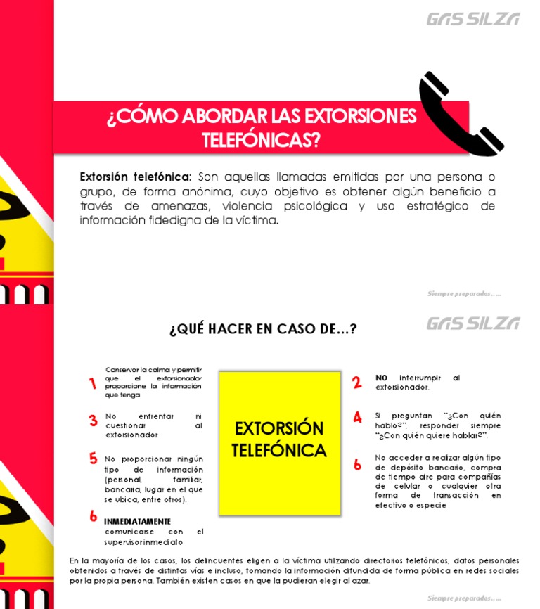 Guía Contra Extorsiones Telefónicas | PDF