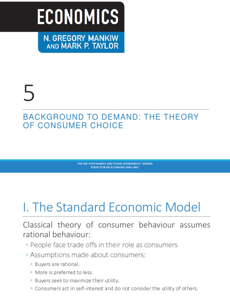 Chapter5 Mankiw Taylor 4th | PDF | Utility | Business Economics