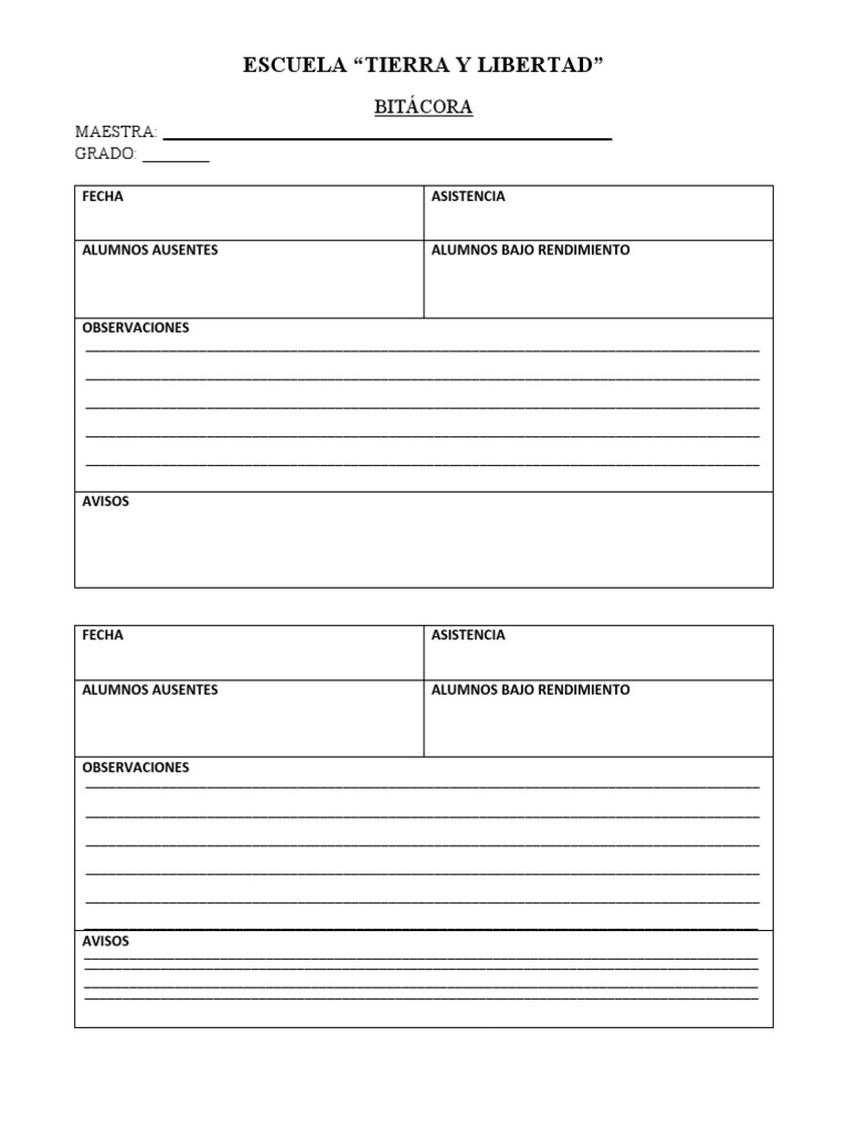 BITÁCORA | PDF