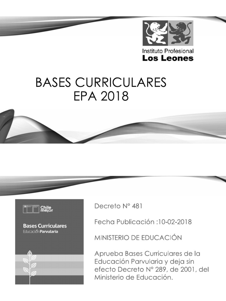 Bases Curriculares 2018 | PDF