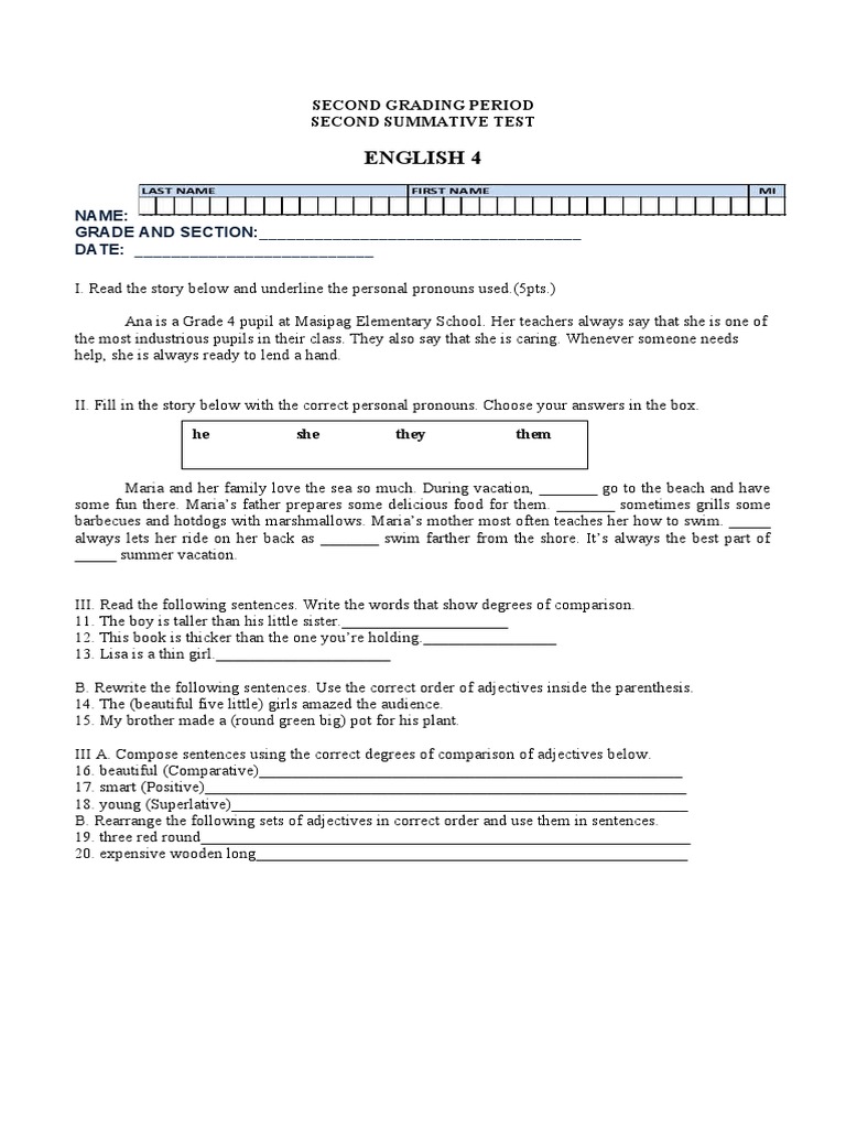 2nd Quarter Summative Test Review | PDF | Seed | Leaf