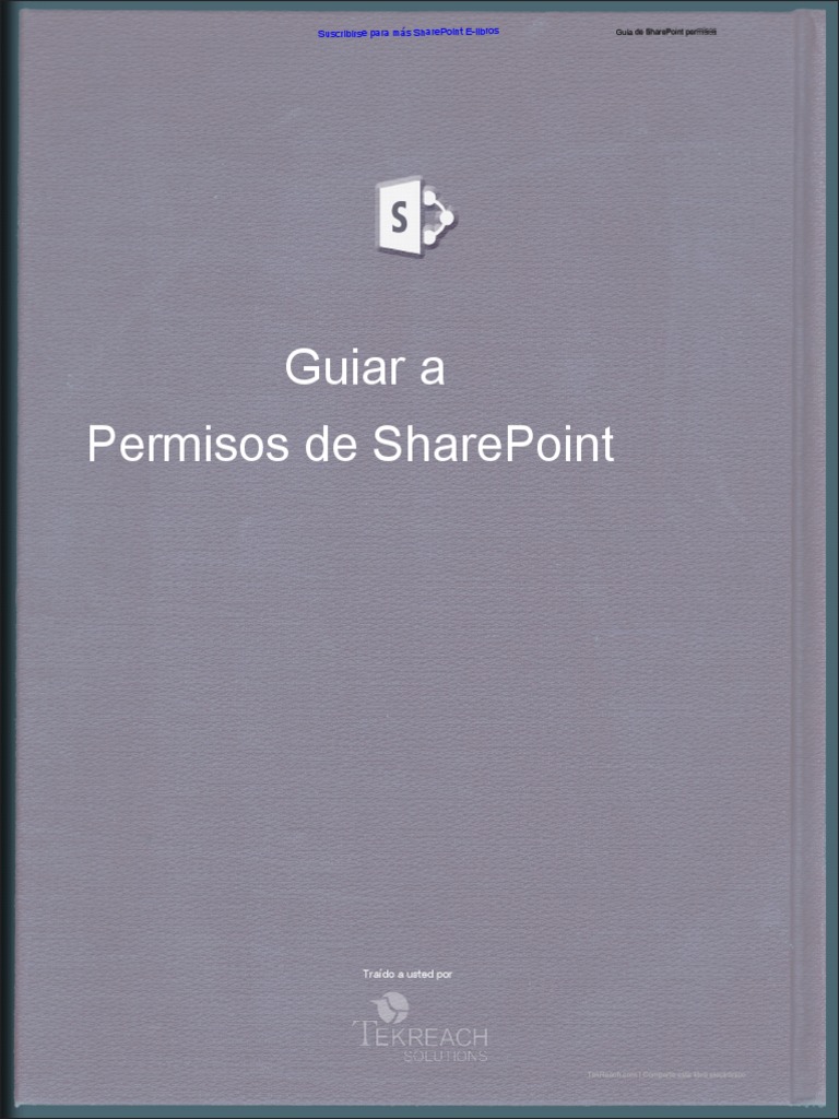 Sharepoint-Permissions-Guide en Es | PDF