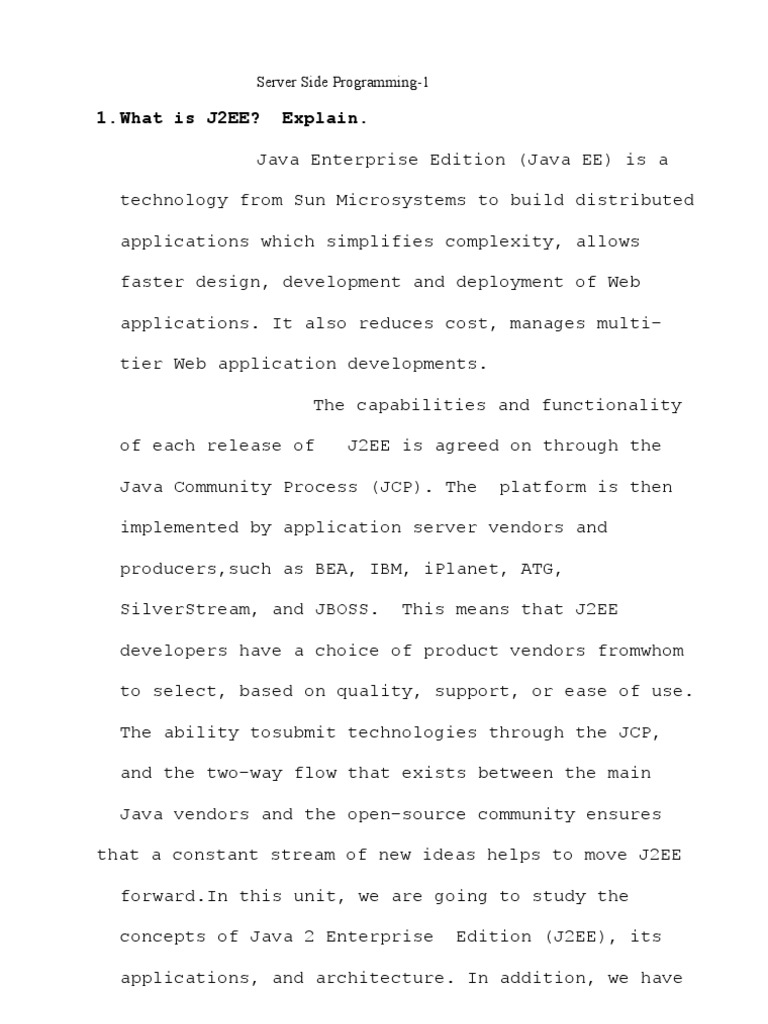 Server Side Programming-1 | PDF | Java Servlet | Java Platform