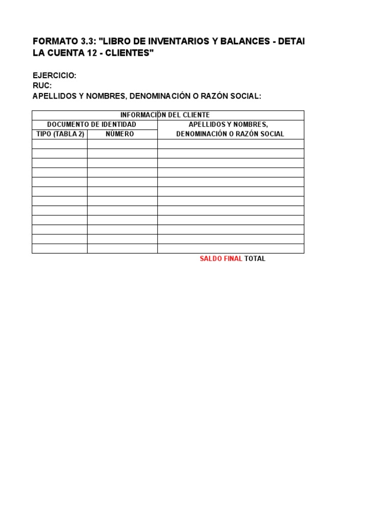 Formato de La Sunat - Libros y Registro | PDF | Contabilidad | Servicios financieros
