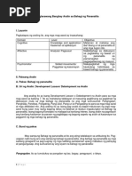 Lesson Plan About Bahagi NG Pananalita | PDF