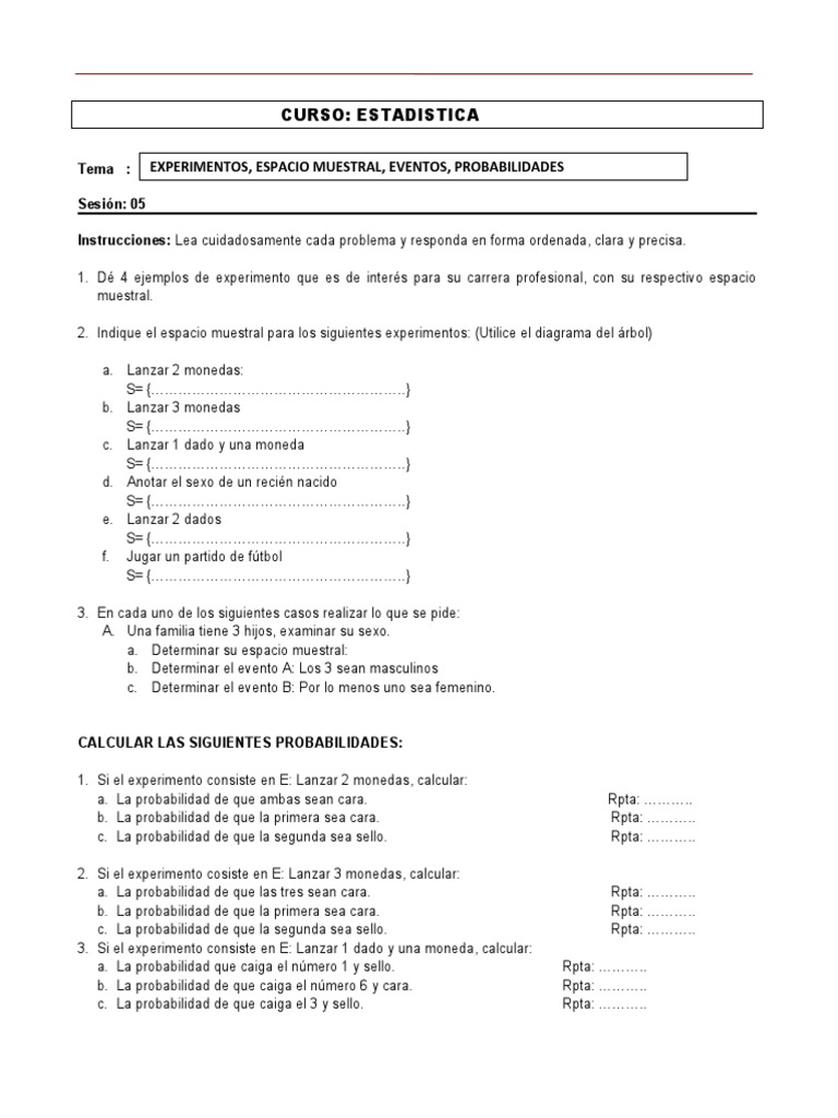 Practica Prob | PDF | Probabilidad | Probabilidades y estadísticas