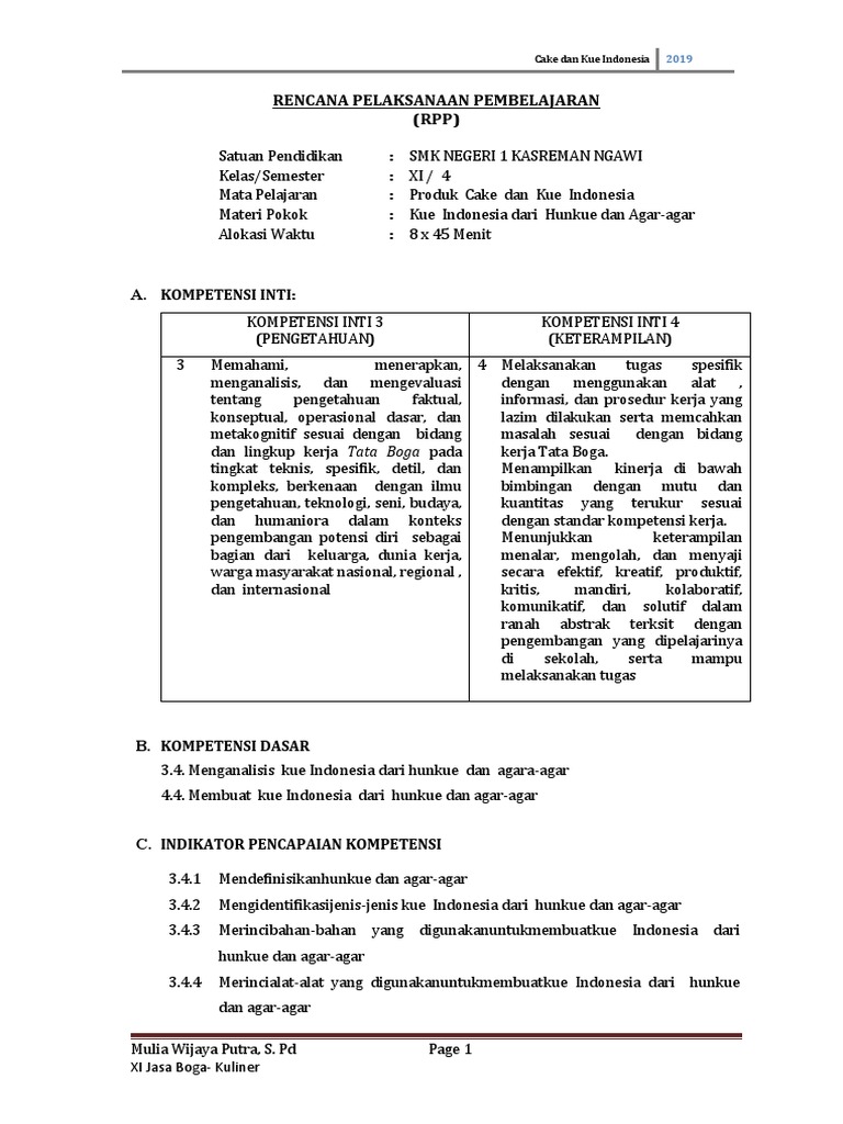 KD 3.4 Kue Dari Hunkue Dan Agar-Agar | PDF | Kesehatan Holistik
