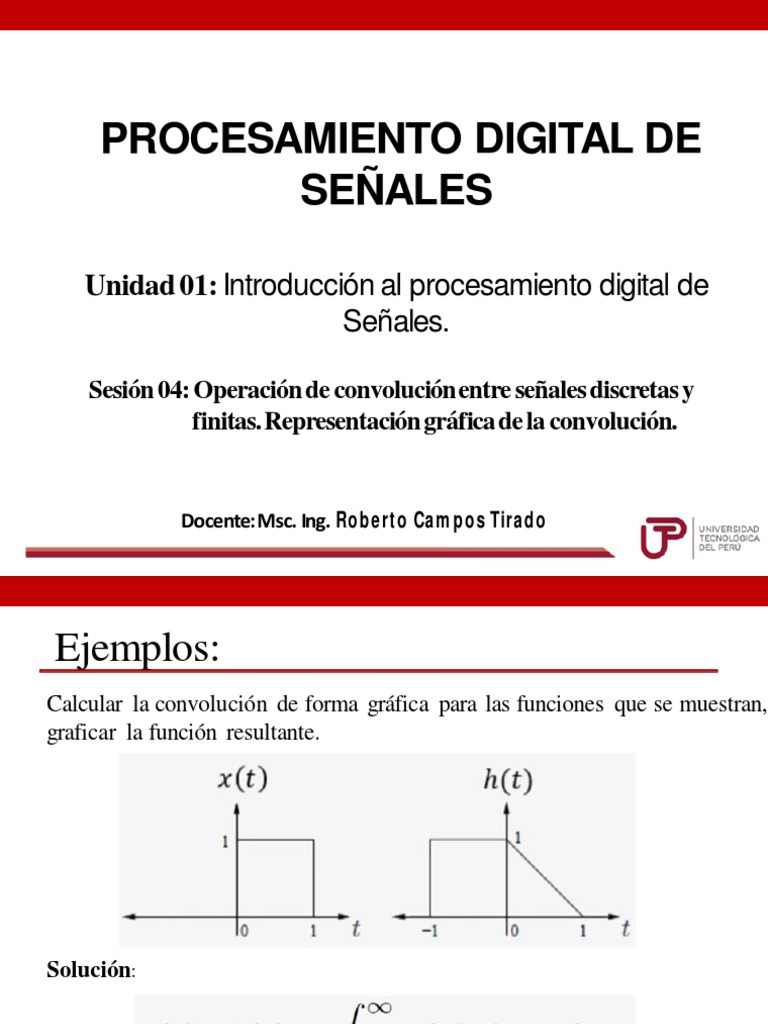 Convolución de Señales Discretas | PDF | Circunvolución | Objetos ...
