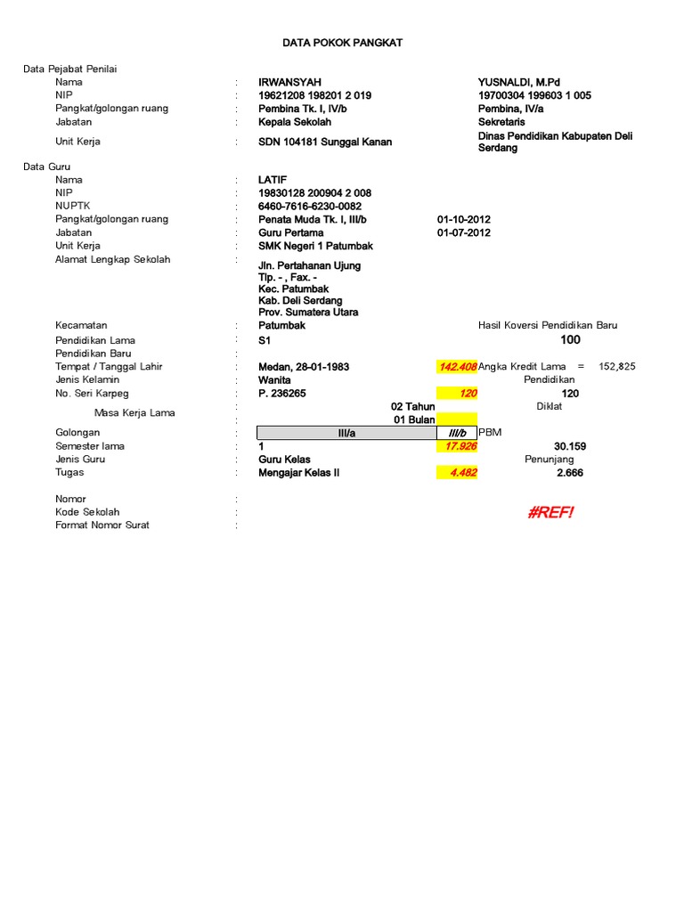 Contoh SKP P3k | PDF