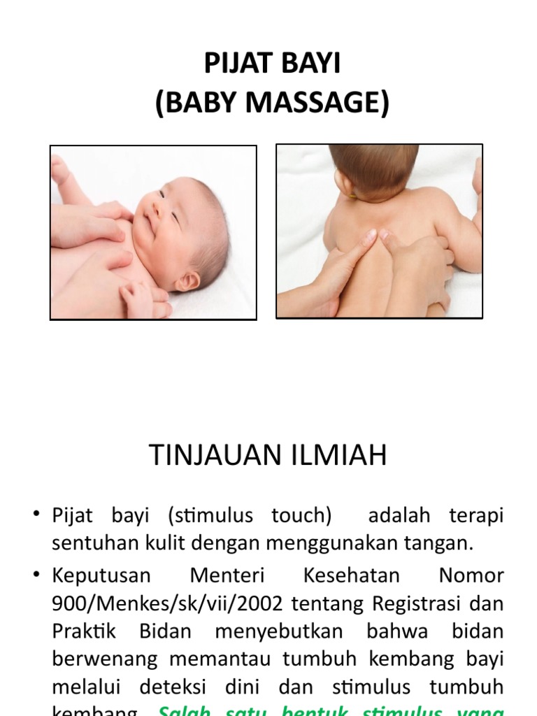 Pijat Bayi | PDF | Kesehatan Holistik