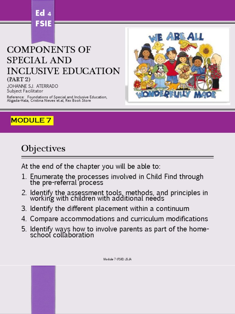 Components of Inclusive Education | PDF | Curriculum | Inclusion ...