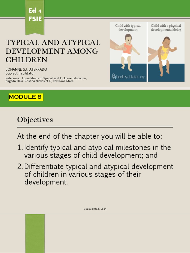 Ed 4 Module 8 Typical and Atypical Development Among Children | PDF | Developmental Psychology ...