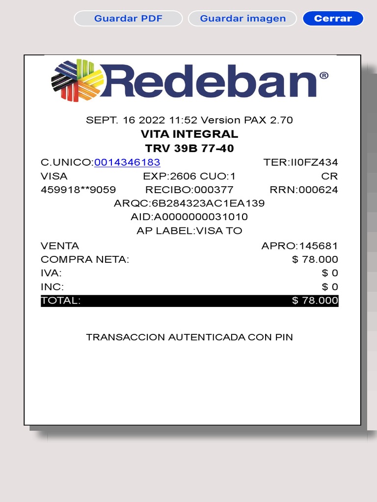 Recibo Digital | PDF