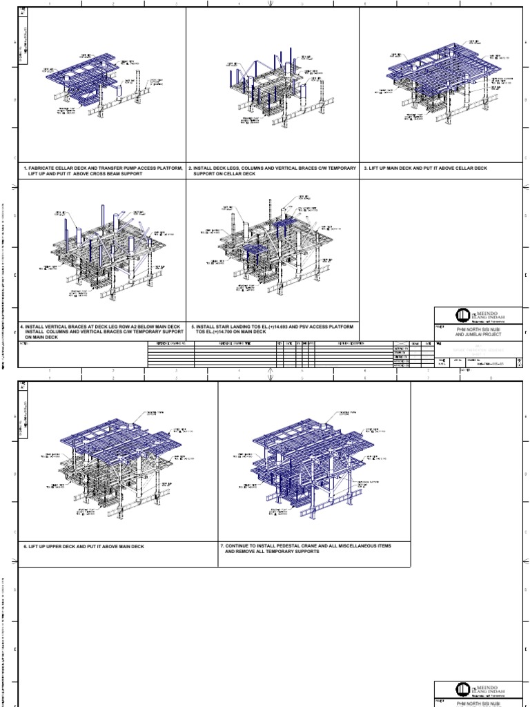 Att 3 - Topside Fabrication Sequences | PDF | Structural Engineering ...