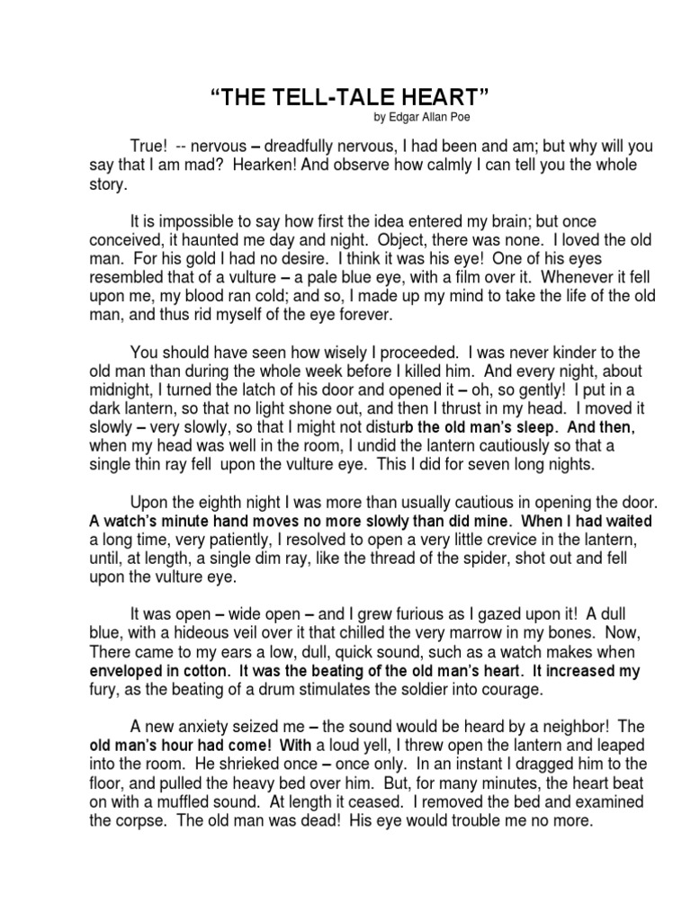 Tell Tale Heart | PDF