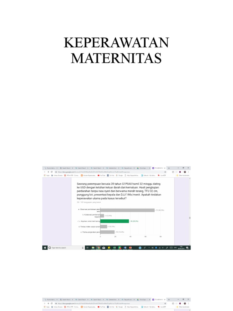 Pembekalan Ukom - Keperawatan Maternitas | PDF