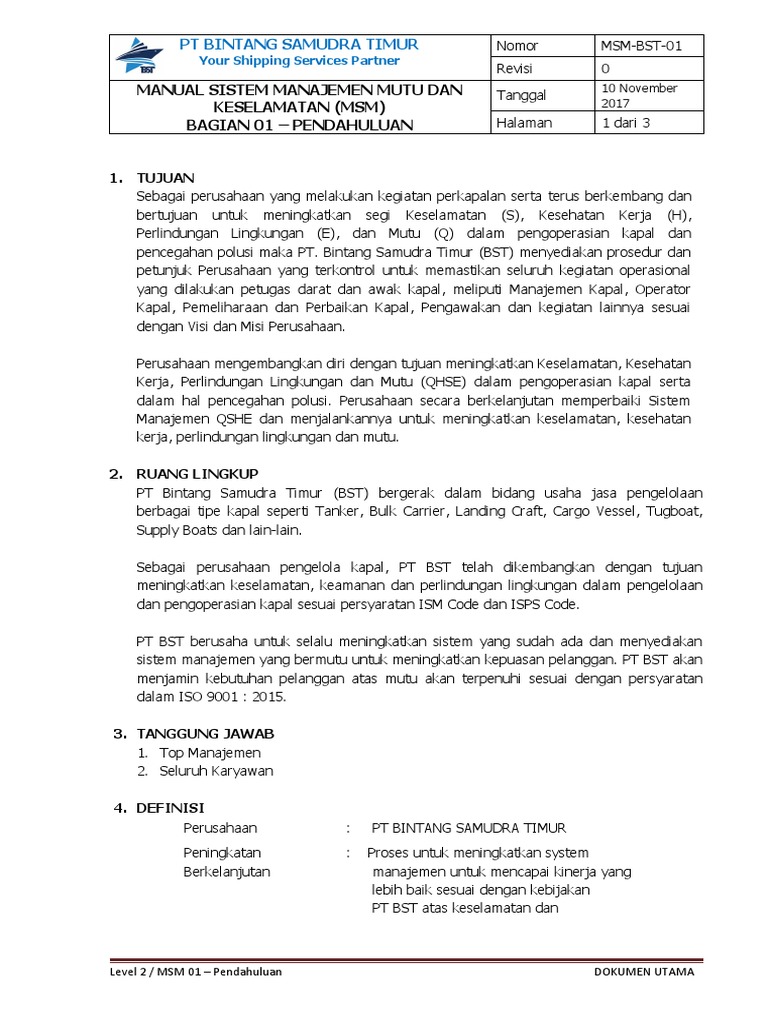 MSM-Pendahuluan | PDF