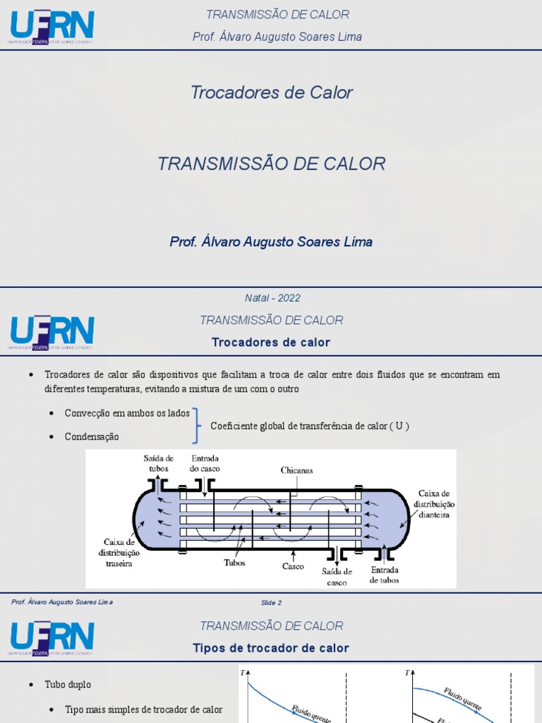 10-Trocadores de Calor | PDF | Alternador de energia elétrica | Calor