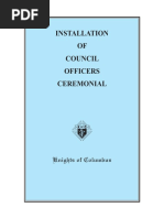 Installation Ceremony Ideas & Scripts | PDF | Committee | Secretary